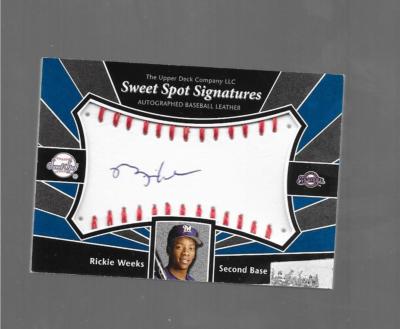 2004 Sweet Spot - RICKIE WEEKS - Autograph Red Stitch Ball - BREWERS | eBay