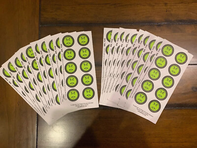 Mr. Yuk 200 Stickers (20 Sheets) Yuck FREE SHIP! 70’s 80’s 90’s RETRO ...