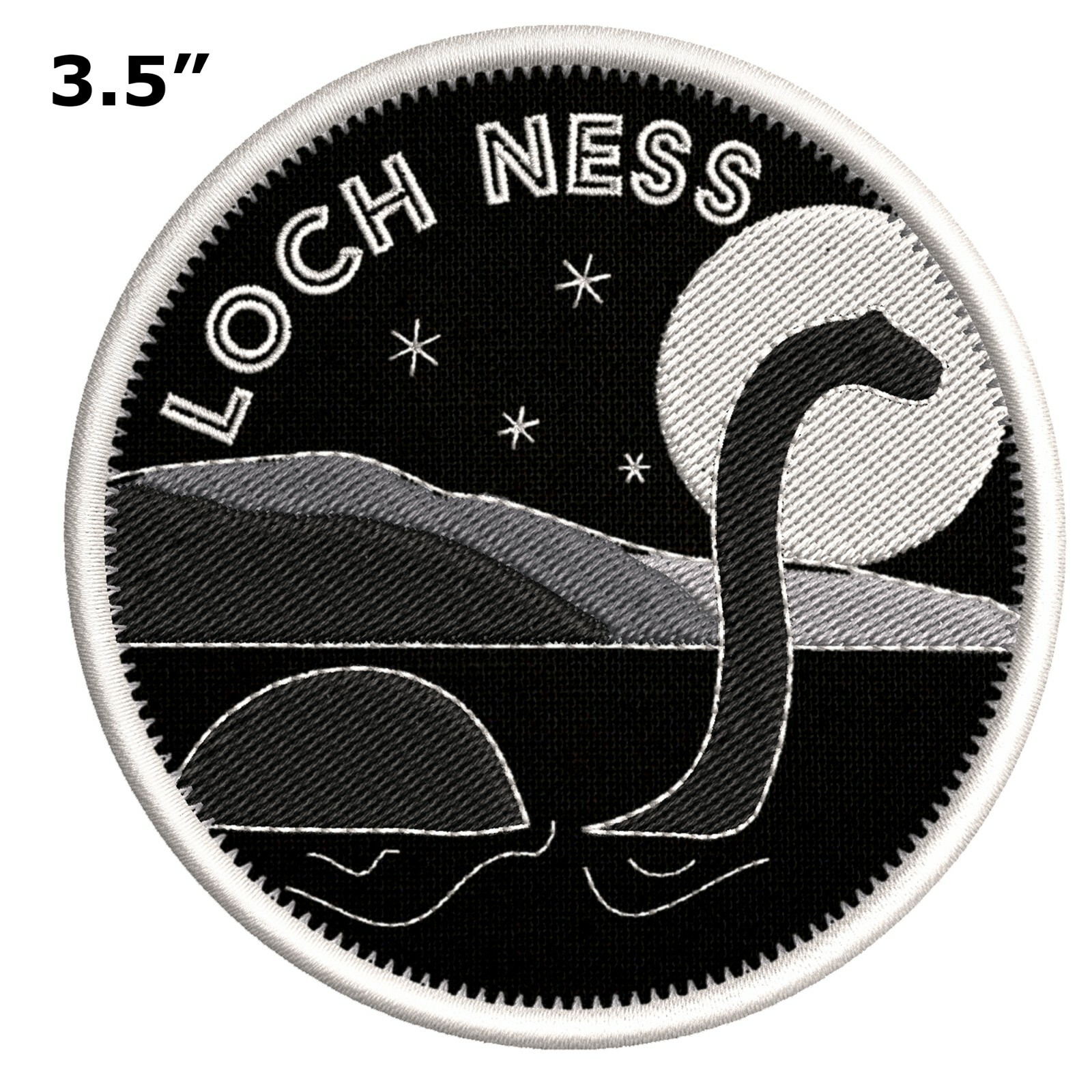 Cryptozoology Loch Ness Monster Embroidered Patch Iron-On Applique Creature Gift | eBay