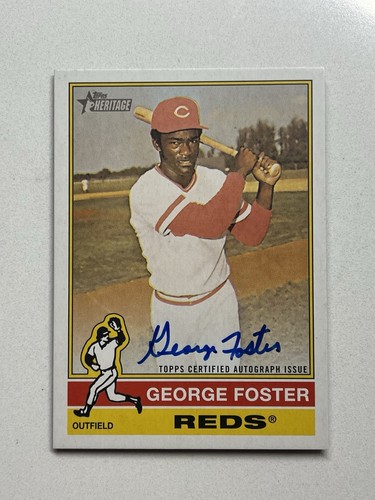 Topps 2025 Heritage George Foster Real One Auto #ROA-GF Reds Big Red ...