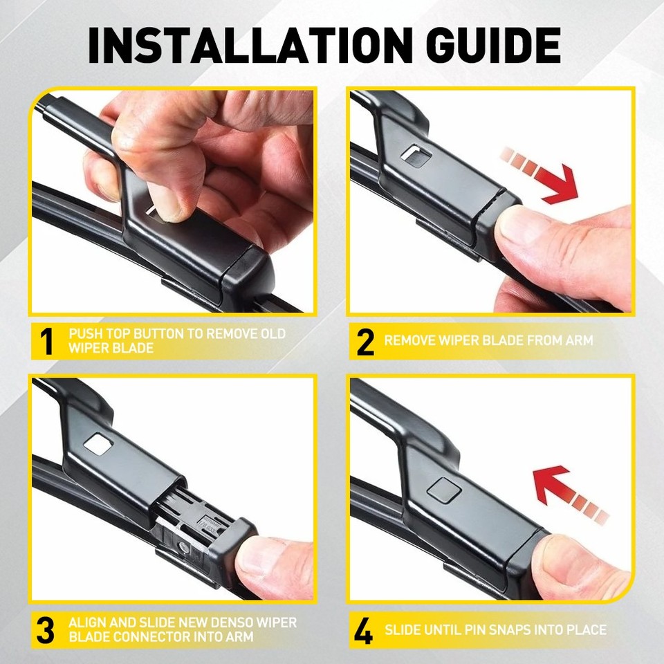 Front Windscreen Window Wiper Blades Set Fits For Tesla Model 3 5YJ3 ...