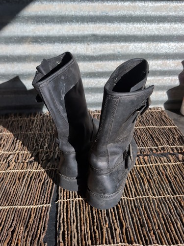 X ELEMENT SOLID FULL LEATHER MENS SIZE 12 M MOTORCYCLE BOOTS Great ...