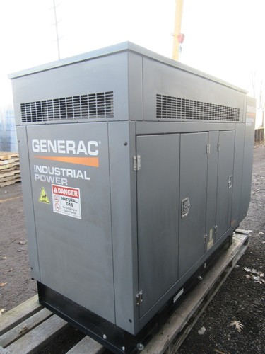 35 KW GENERATOR GENERAC NAT GAS LP PROPANE 120/240 V 1 PH 40KW 2015 133 ...