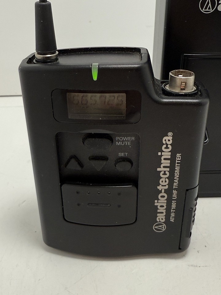 Audio-Technica ATW-R1820 Receiver With ATW-T1801 Transmitter + Lavalier ...
