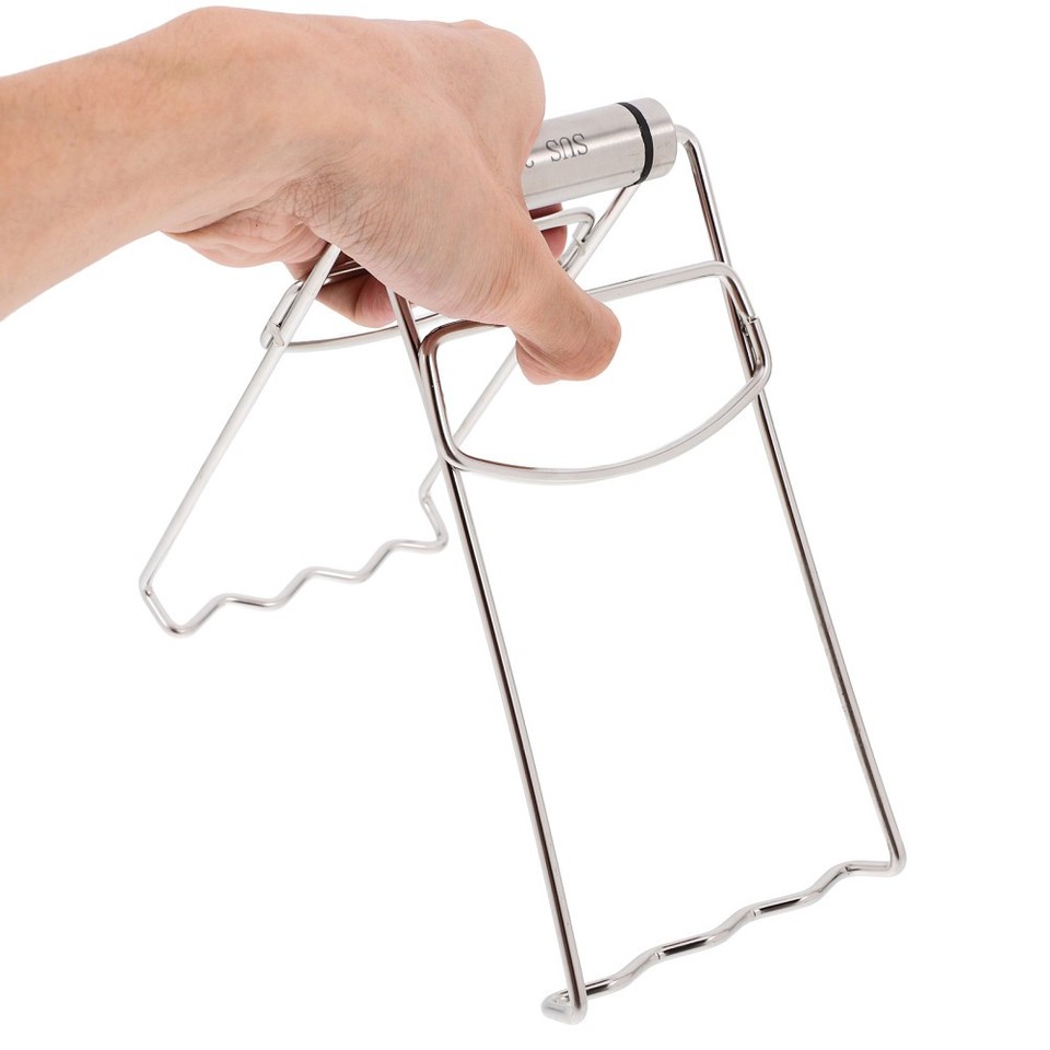 Stainless Steel Pot Edge Clamp Bowl Plate Anti Scald Holder Clip Dishes ...