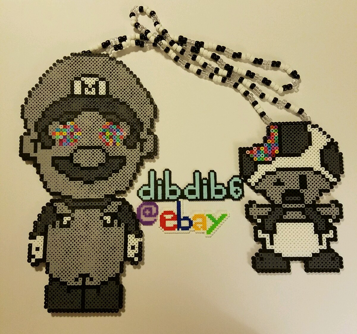 Mario and toad trippy kandi perler necklace rave EDC PLUR Nintendo | eBay