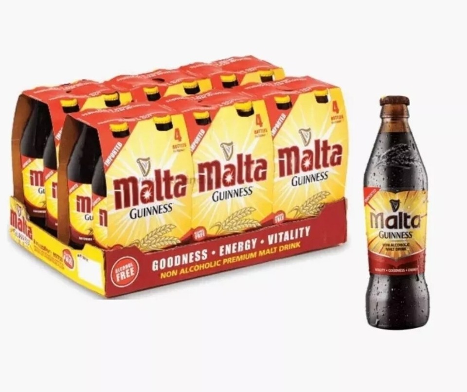 Malta Guinness Non-Alcoholic Malt Drink 330ml x 12 Bottles | Refreshing ...