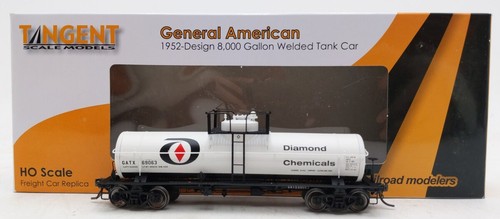 Tangent 22060-03 HO Scale GATX Diamond Chemicals Tank Car #69063 LN/Box ...