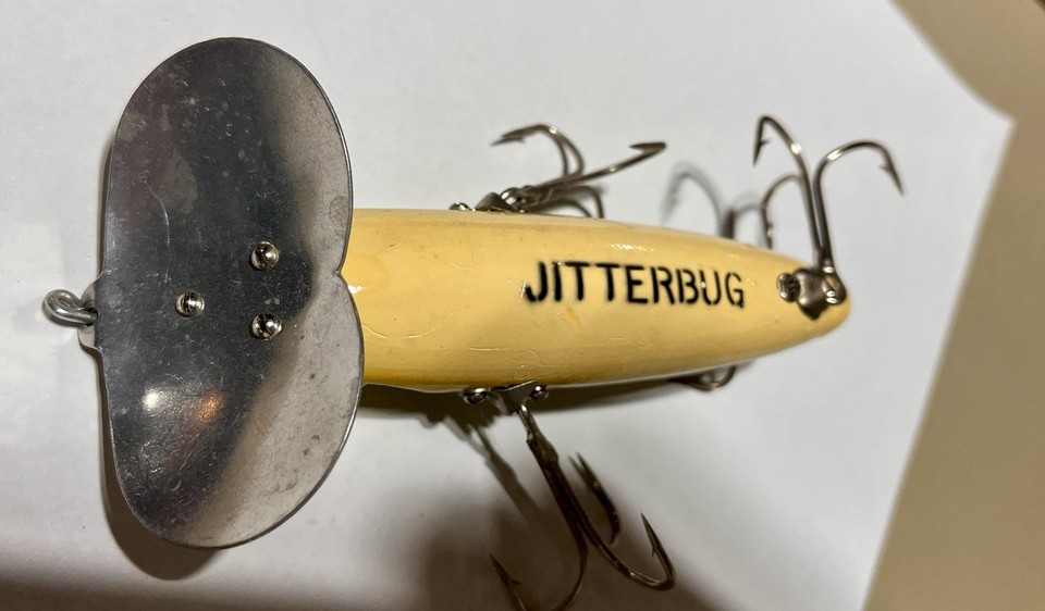 Frog Color Wood Arbogast Musky Jitterbug Lure | eBay