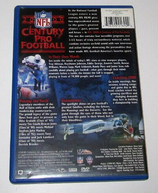 NFL 2000: Century of Pro Football (DVD, 2000) *New/Factory Sealed* | eBay