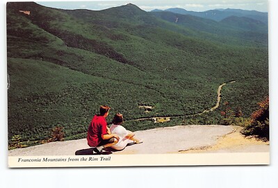 Franconia Mountain Range From Rim Trail Cannon Mt NH Chrome Postcard ...