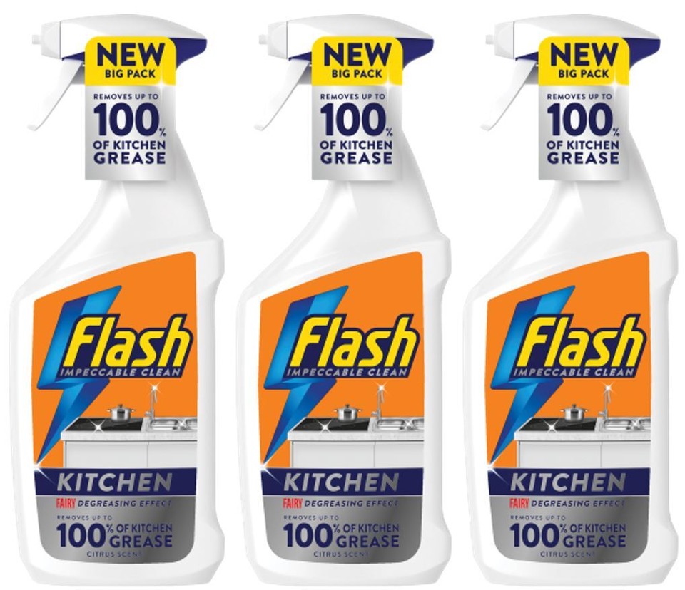 Flash Impeccable Clean, Kitchen Degreaser With Fairy Effect - 800ml ...