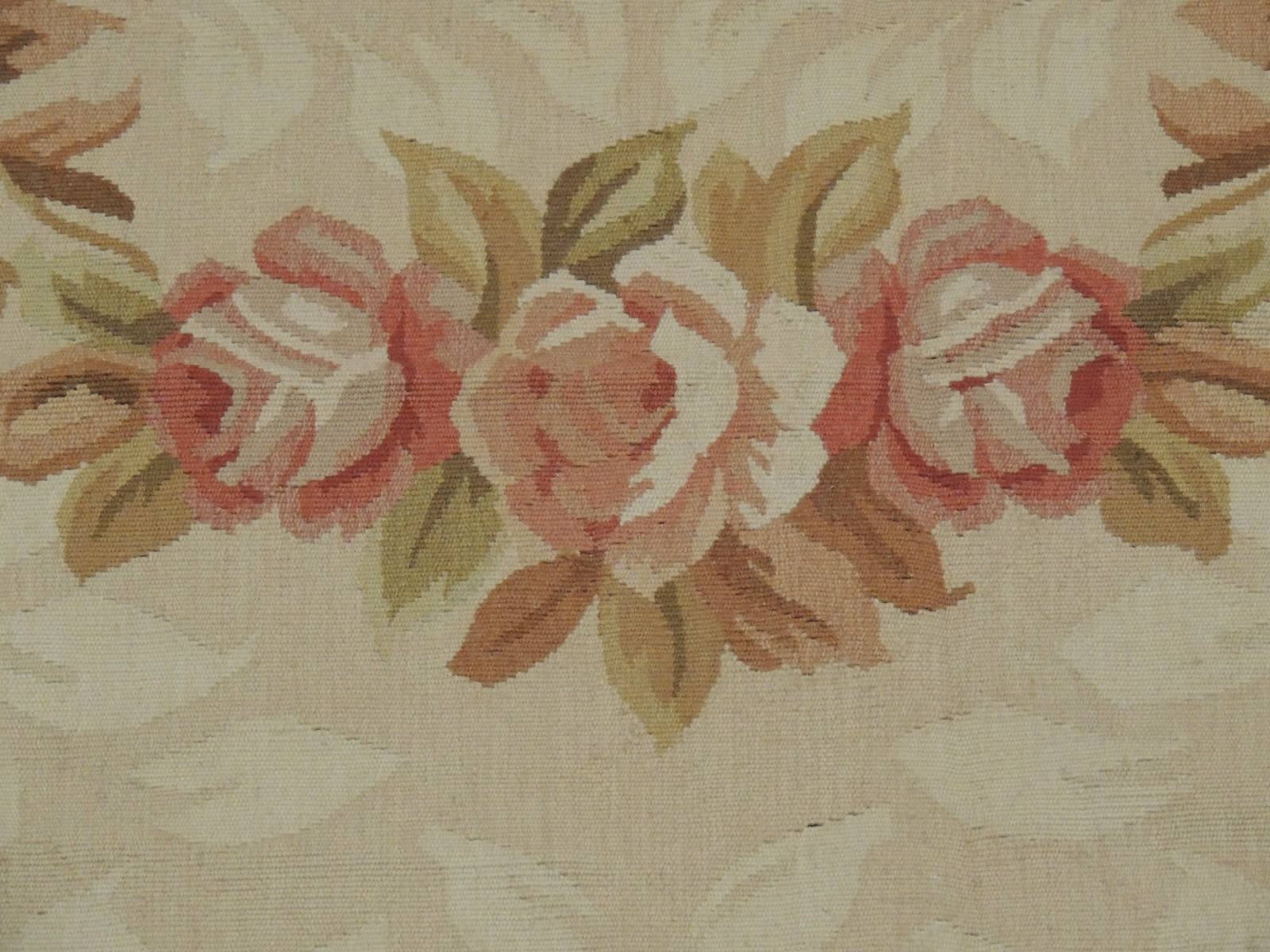 12x15 French Aubusson Style Area Rug Oriental Red Beige hand-knotted ...