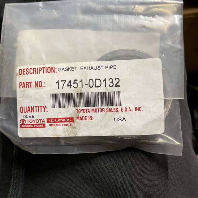 Toyota Exhaust Muffler & Pipe Gasket 174510D132 OEM for sale online | eBay