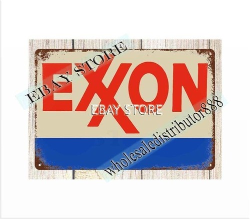 plaque reproductions Exxon Service Station metal tin sign | eBay