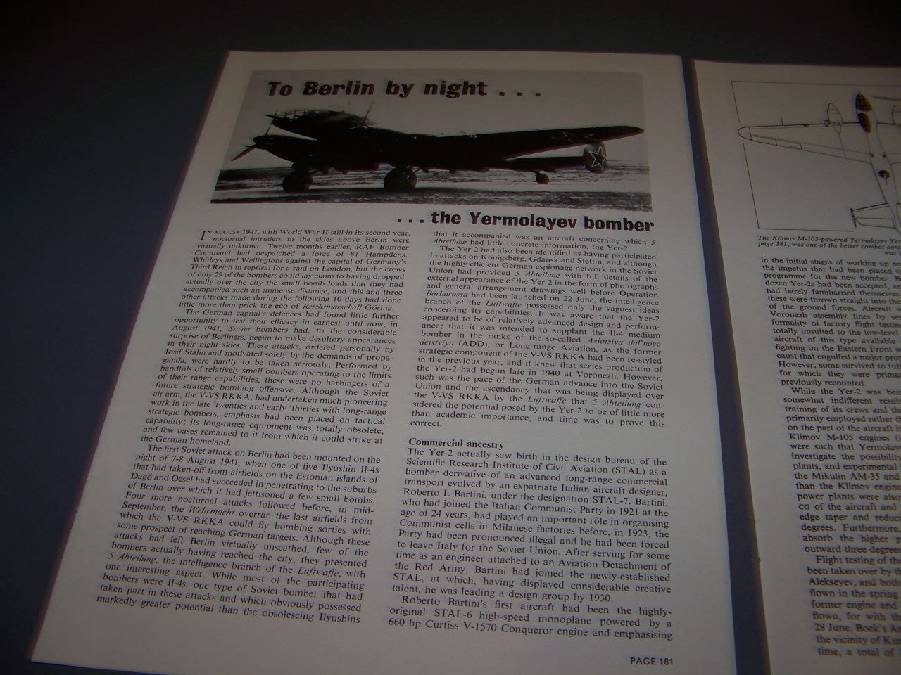 VINTAGE..YERMOLAYEV YER-2 BOMBER...HISTORY/3-VIEWS/PHOTOS..RARE! (102H ...