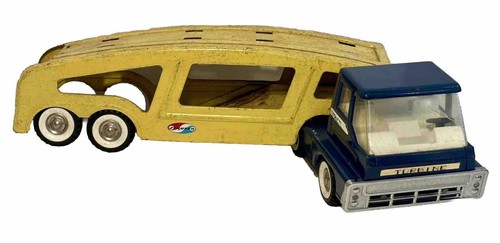 Vintage 1960's Structo Auto Hauler Pressed Steel Car Trailer (G) | eBay