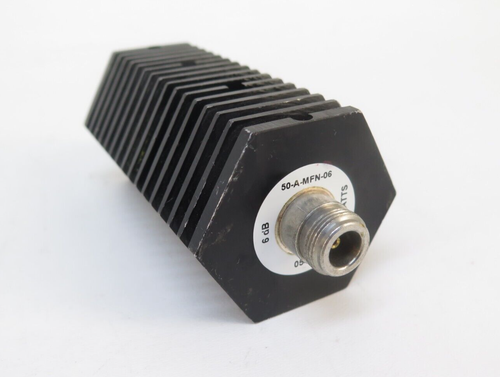 BIRD 50-A-MFN-06 2.4GHz 6db 50 Watt Type-N Bi-Directional RF Attenuator ...
