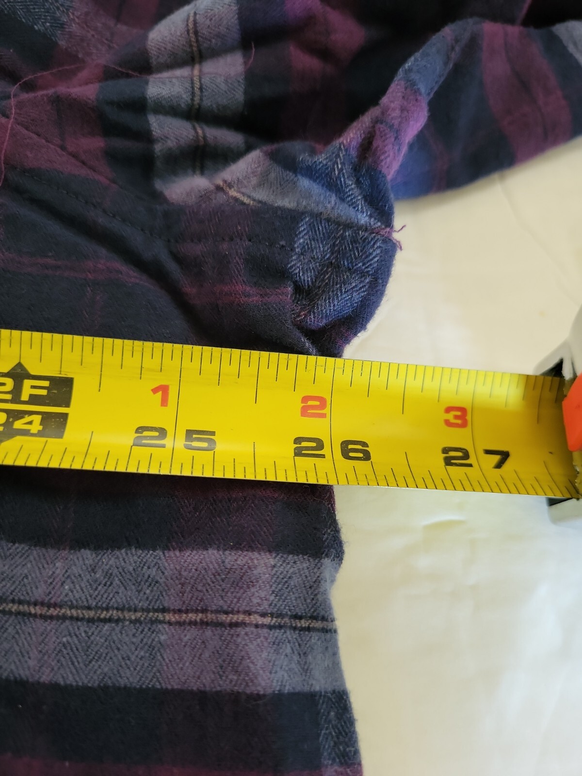 APT.9 Premier Flex Shirt Mens Size 1XB Purple Plaid Long Sleeve Button ...