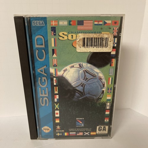 championship soccer 94 sega cd NO BACK ARTWORK Game Disc Case And ...