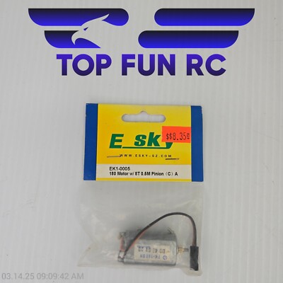 Esky EK1-0005-180 Motor w/ 8T 0.5M Pinion (C) A | eBay