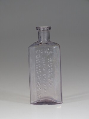 Crystal Glass Roderic Wild Cherry Cough Balsam Quack Medicine Bottle c ...