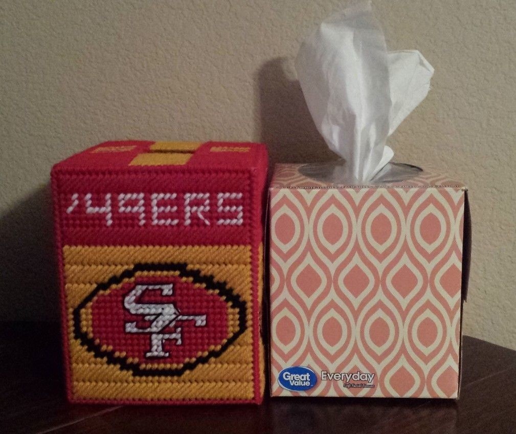 Nfl Helmets Plastic Canvas Tissue Boxes Football Helmet Tissue Box