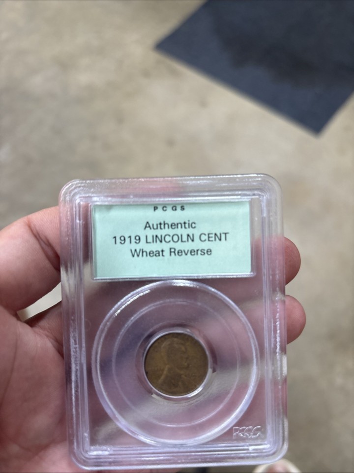 1919 P Lincoln Wheat Ear Penny Cent PCGS Authentic Test Slab | eBay