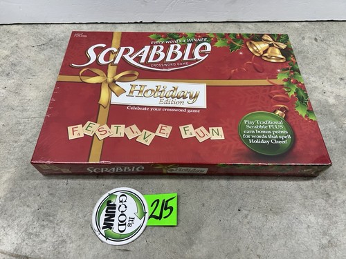 Scrabble Holiday Edition Board Game Christmas Red & Green Letter Tiles ...
