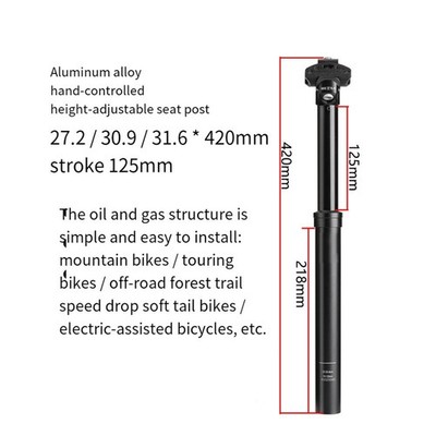 Dropper Seatpost Aluminum Alloy Seatpost Rainproof Design Wear ...