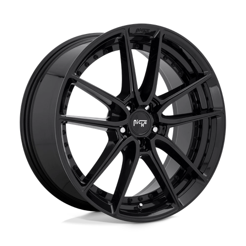 Niche DFS M223 18x8 +40 Gloss Black Wheel 5x114.3 5x4.5 (QTY 1 ...