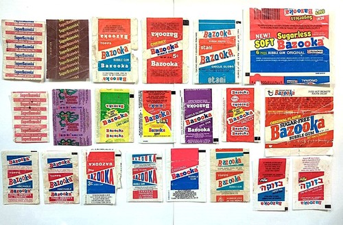 BAZOOKA Bubble Gum WRAPPERS BAZOOKA | eBay