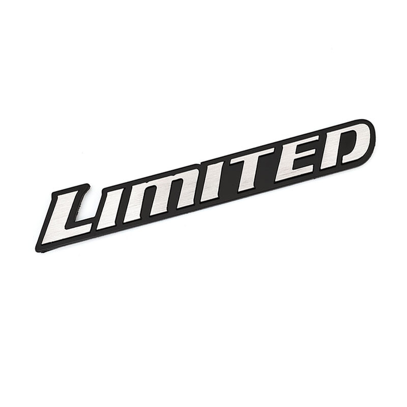 Black Silver Limited L/R Fender Door Rear Trunk Tailgate Emblem Badge ...