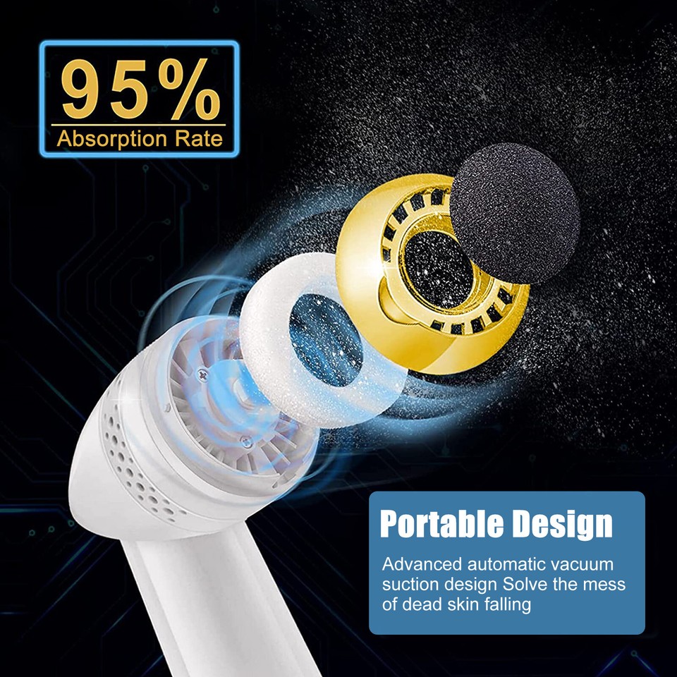 Power Electric Pedicure Foot File Sander Callus Feet Grinder Exfoliator ...