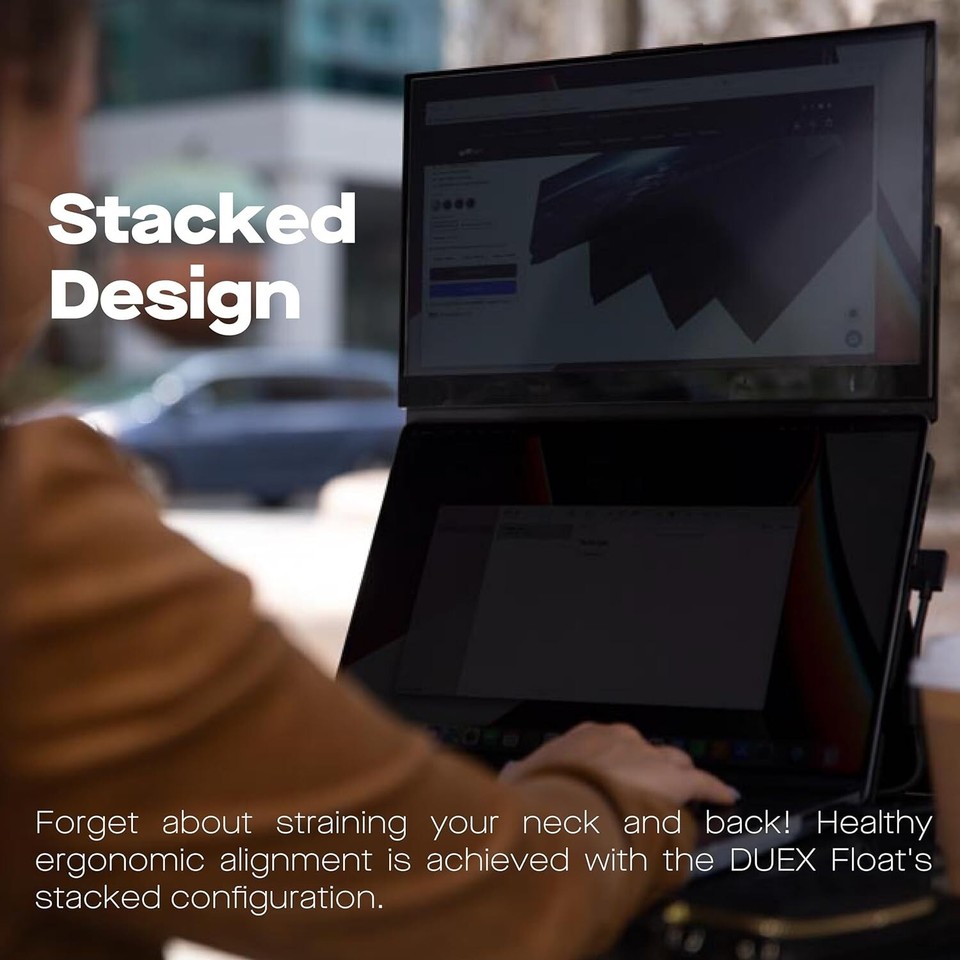 Duex Float Mobile Pixels 15.6 Stacked Portable Screens, Full HD IPS ...