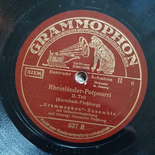 Alexander Flessburg - Rheinländer-Potpourri Schellack 78 rpm | eBay