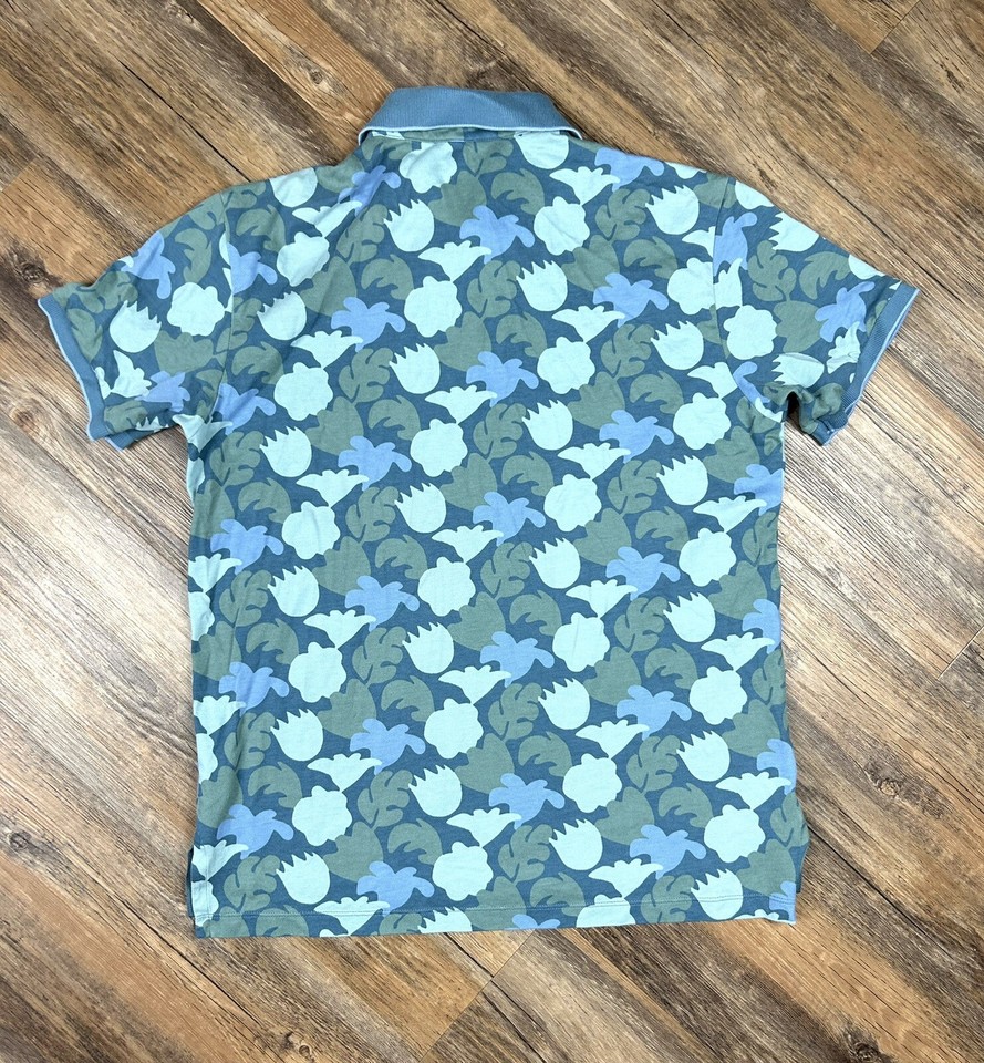 Bonobos Golf Polo Shirt Floral Green Standard Fit Men's S Small Cotton ...
