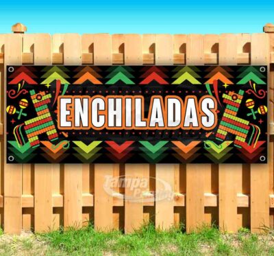 ENCHILADAS Advertising Vinyl Banner Flag Sign Many Sizes SPANISH FOOD ...