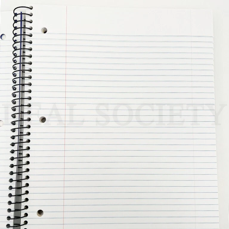 Spiral Notebook Paper Texture