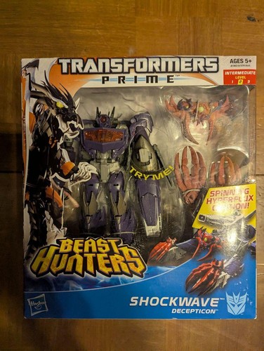 Transformers Prime Beast Hunters Shockwave Figure Super Rare Unopened ...