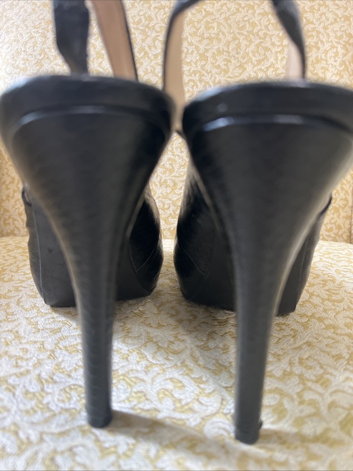 GUESS black pump heels, Size 11 opened Toes | eBay