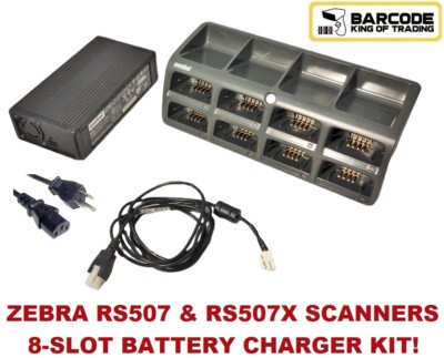 Zebra SAC5070-800CR 8-Slot Battery Charger for RS507, RS507X Finger ...