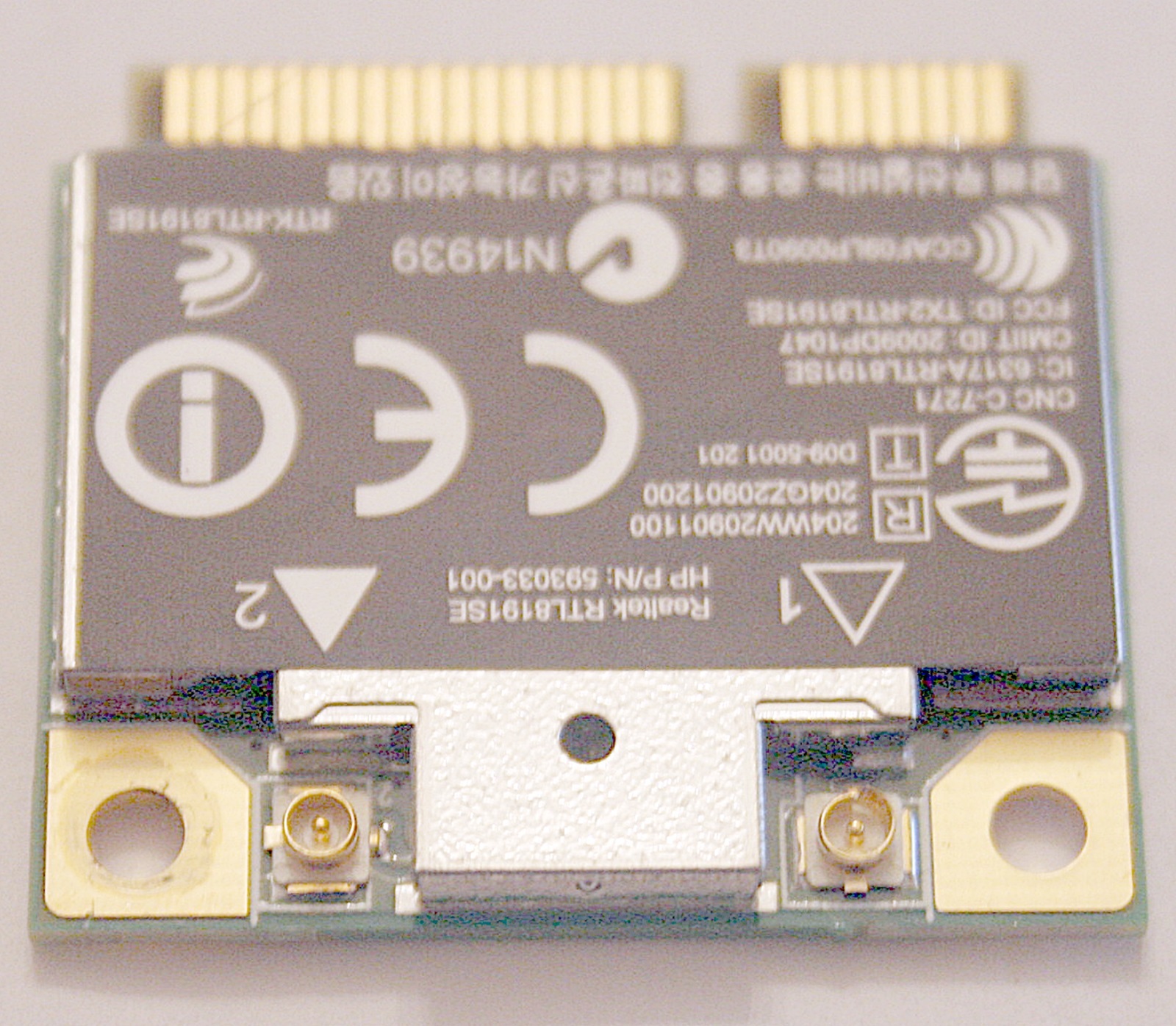 HP REALTEK RTL8191SE 802.11B/G/N WIFI ADAPTER - 593533-001 | eBay