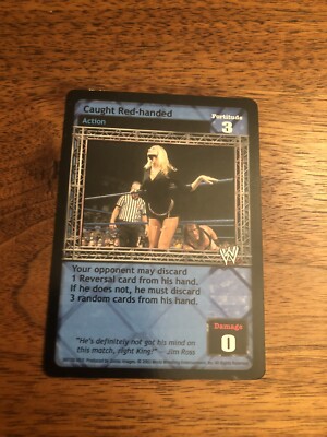 WWE: Caught Red-handed card type Actions Raw Deal Wrestling WWF | eBay