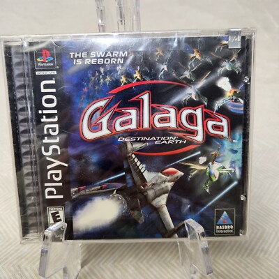 Galaga: Destination Earth NEW factory sealed black label Sony ...