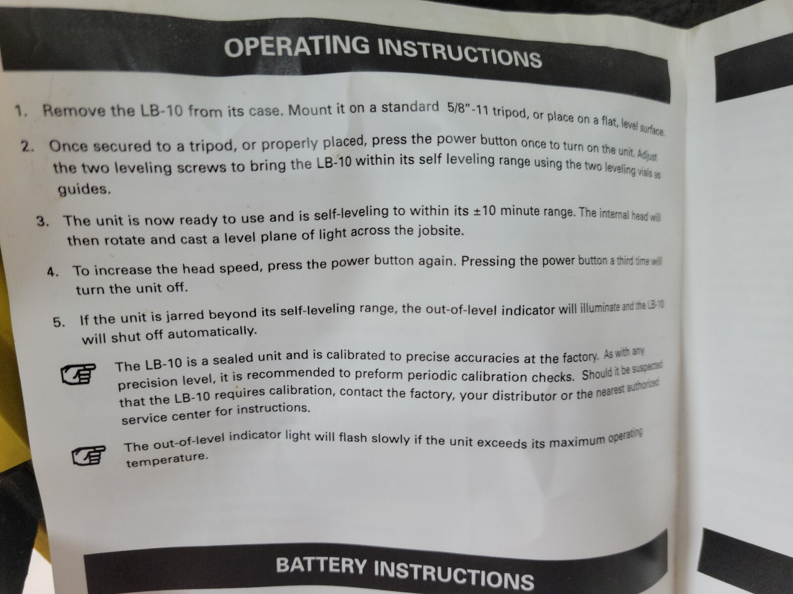 Laser Alignment LB-10 Laser Beacon & Rod-Eye 7 *FOR PARTS/AS IS | eBay