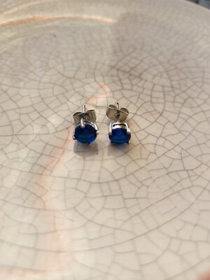 Simulated Tanzanite Earrings | eBay