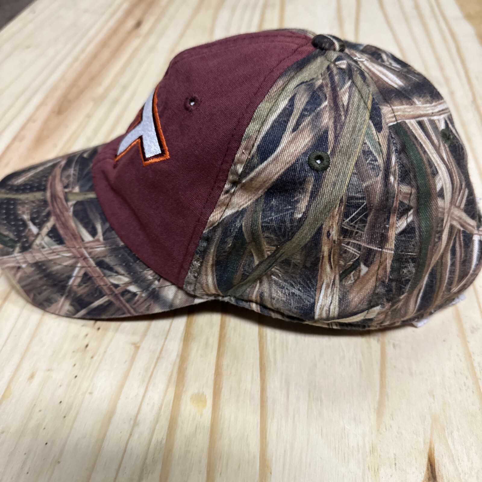Virginia Tech Hokie Hat Cap Camo Strap Back Adjustable Adult Hunting VT ...