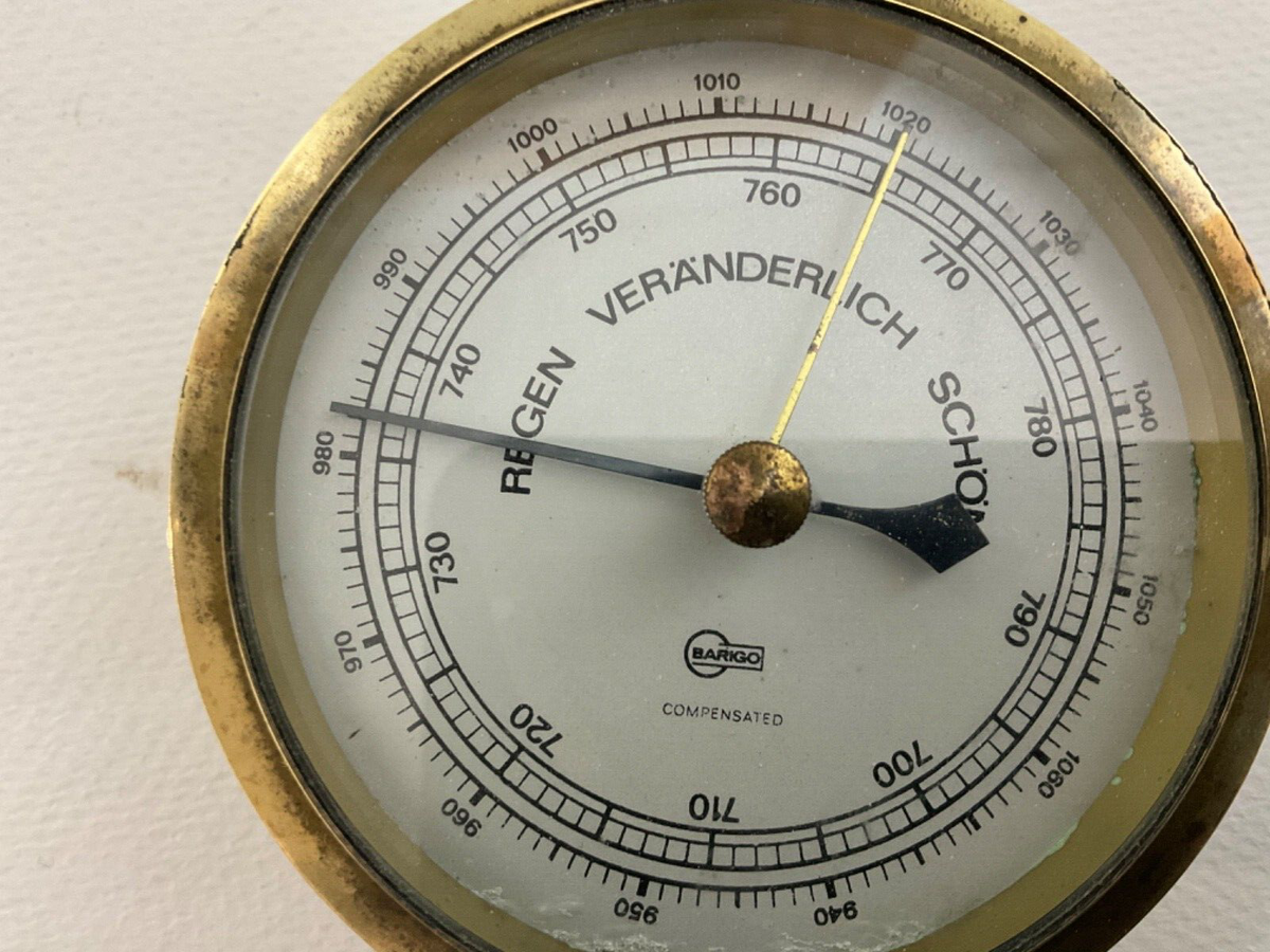 Antique German Aneroid Barometer