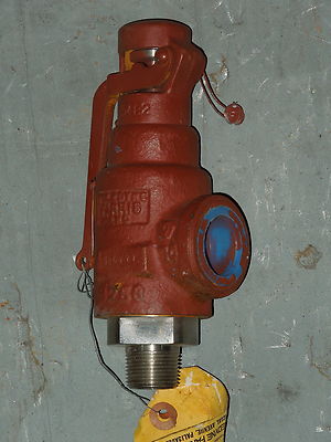 3/4 x 1" TELEDYNE FARRIS #1850-0L SAFETY RELIEF VALVE, SET AT 275 PSI ...